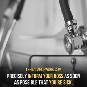 How To Tell Your Boss You're Sick - 7 Tips You Can Use - TBW
