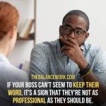 14 Signs Of An Unprofessional Boss | TheBalanceWork