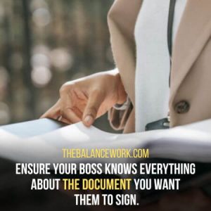 How To Ask Your Boss To Sign A Document In 5 Easy Steps